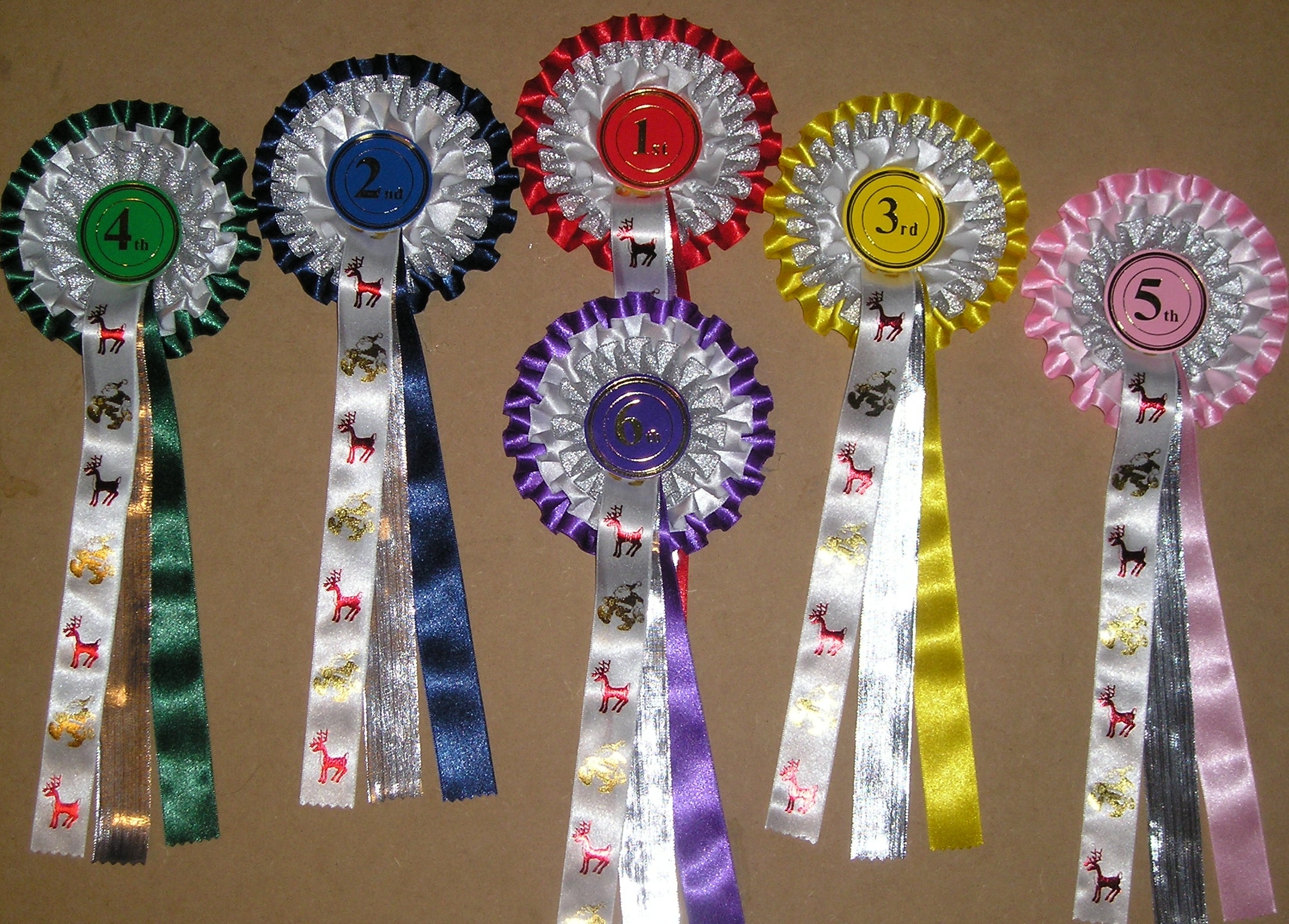 Rosette examples- We make your rosette to your requirements.